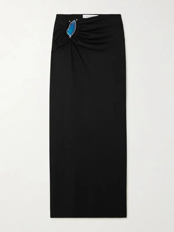 Christopher Esber Moodstone Embellished Maxi Skirt