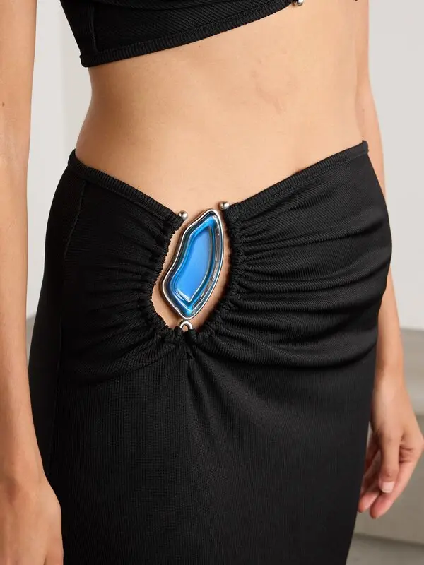 Christopher Esber Moodstone Embellished Maxi Skirt