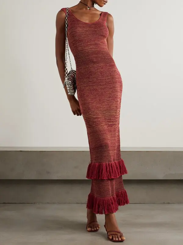 burgundy crochet maxi dress Kaedyn Burgundy Off Shoulder Long Sleeve Crochet Mermaid Maxi Dress