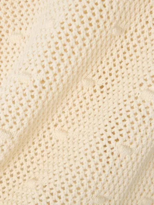 Escvdo Litoral Open-knit Cotton Top