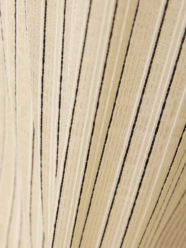 TALLER MARMO Seine Metallic Pinstriped Pants - Neutrals