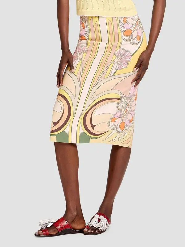 La DoubleJ Pencil Skirt - Tulip Pale Pink