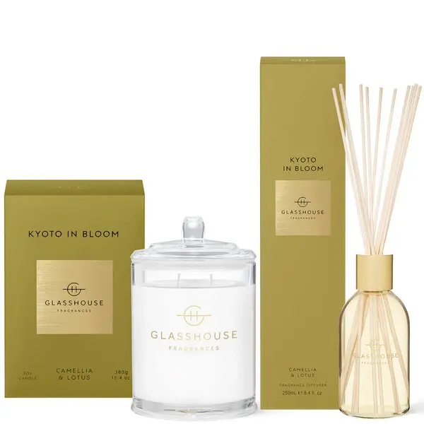 GLASSHOUSE FRAGRANCES Glasshouse Kyoto In Bloom Candle And Liquid Diffuser - One-color