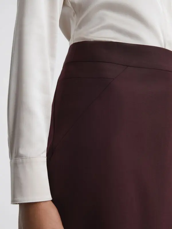REISS Jade Fitted Midi Skirt