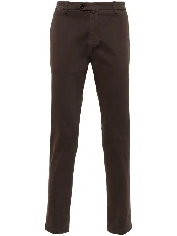 BRIGLIA 1949 Cotton Chino Trousers - Brown