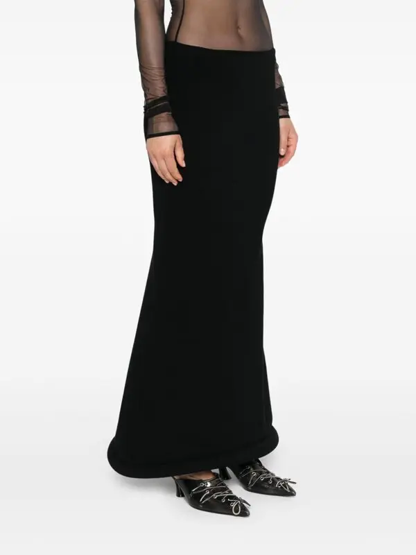 JEAN PAUL GAULTIER 3d Knitted Maxi Skirt