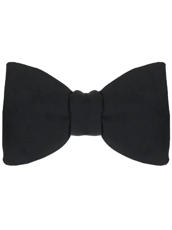 Zegna Satin Bow Tie - Black