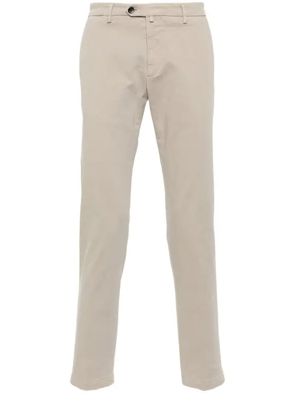 BRIGLIA 1949 Cotton Chino Trousers - Neutrals
