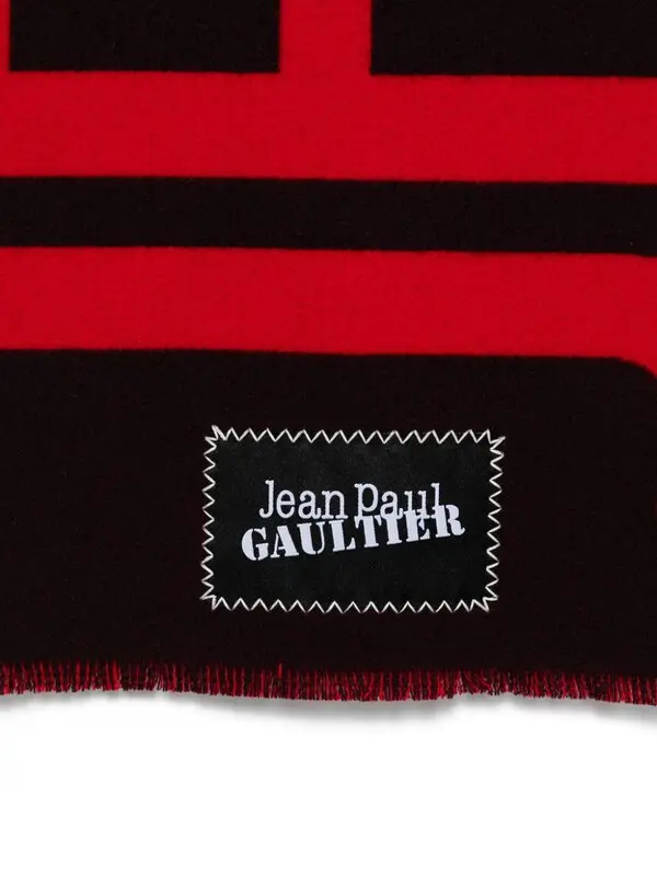 JEAN PAUL GAULTIER Logo-print Scarf - Red