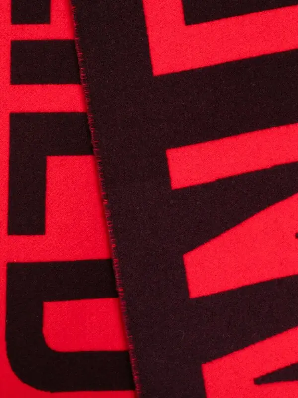 JEAN PAUL GAULTIER Logo-print Scarf - Red