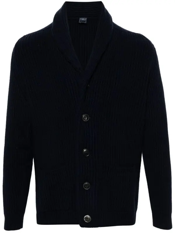 Fedeli Terminillo Cashmere Cardigan - Blue