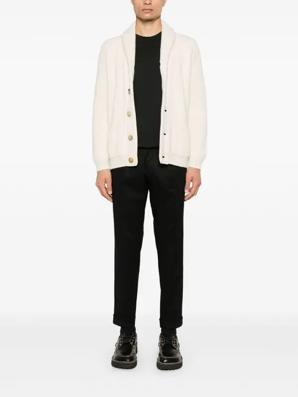 Fedeli Terminillo Cardigan - White