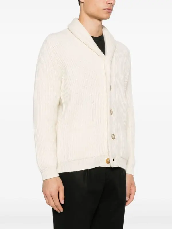 Fedeli Terminillo Cardigan - White