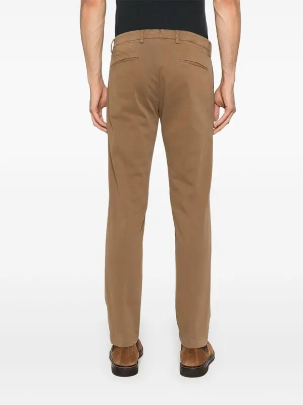 BRIGLIA 1949 Cotton Chino Trousers - Brown