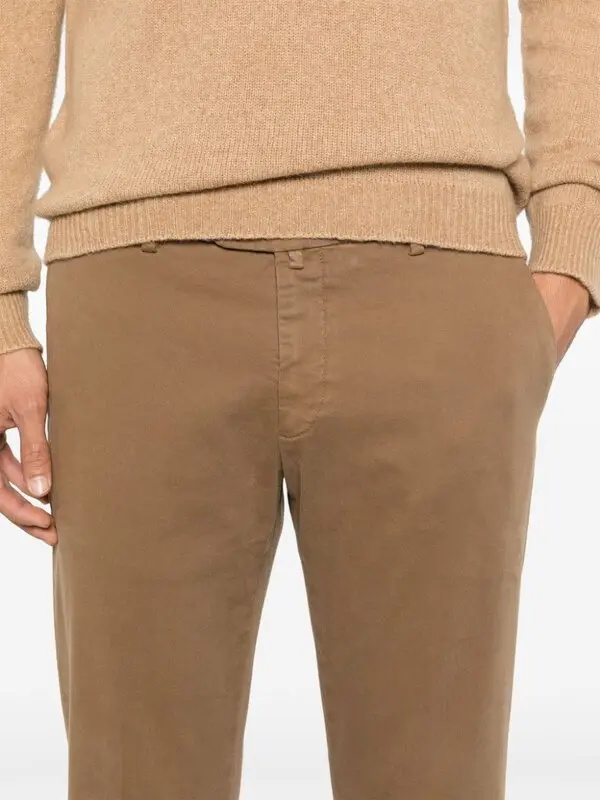 BRIGLIA 1949 Cotton Chino Trousers - Brown