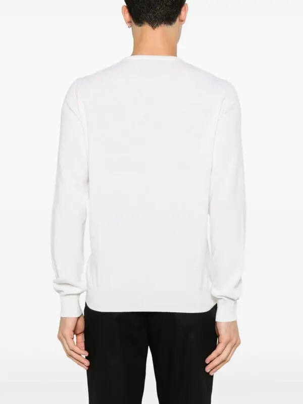 FILERIA Fine-knit Cashmere Sweater - White
