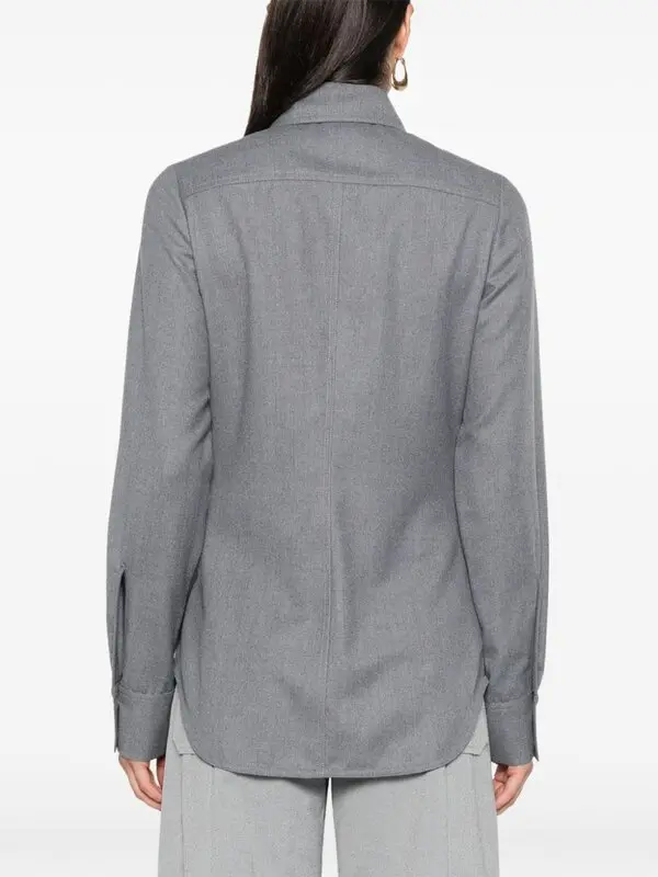 Stella McCartney Clasp-embellished Wool Shirt