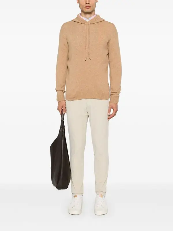 BRIGLIA 1949 Corduroy Slim Fit Chino Trousers - Neutrals
