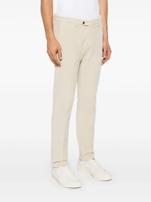 BRIGLIA 1949 Corduroy Slim Fit Chino Trousers - Neutrals