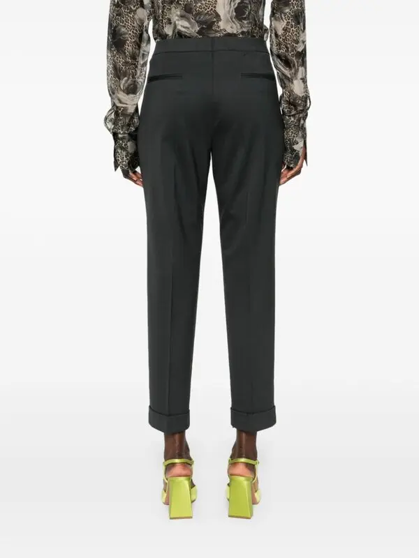 Etro Cropped Wool Trousers - Grey