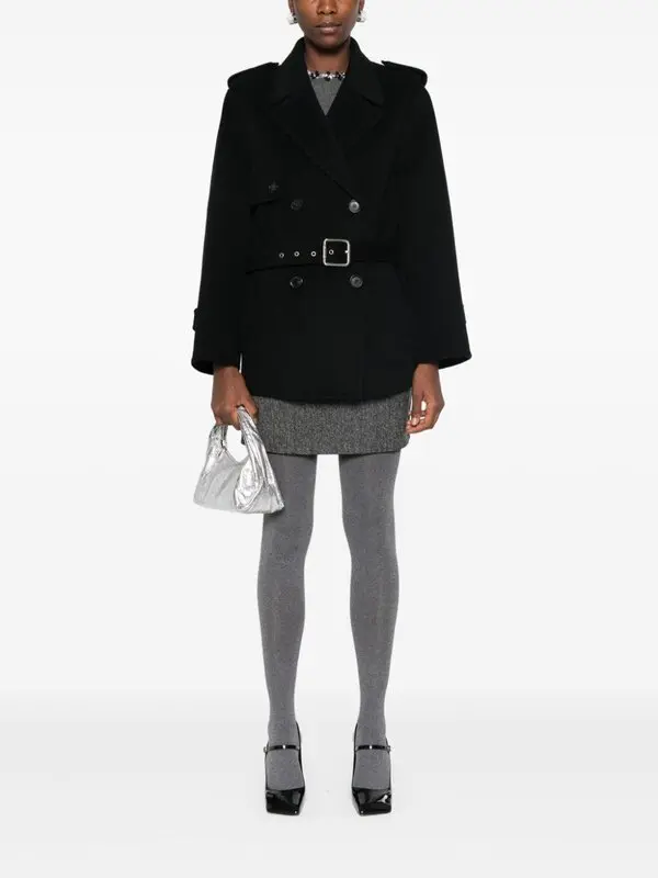 Pinko Double-breasted Wool Coat