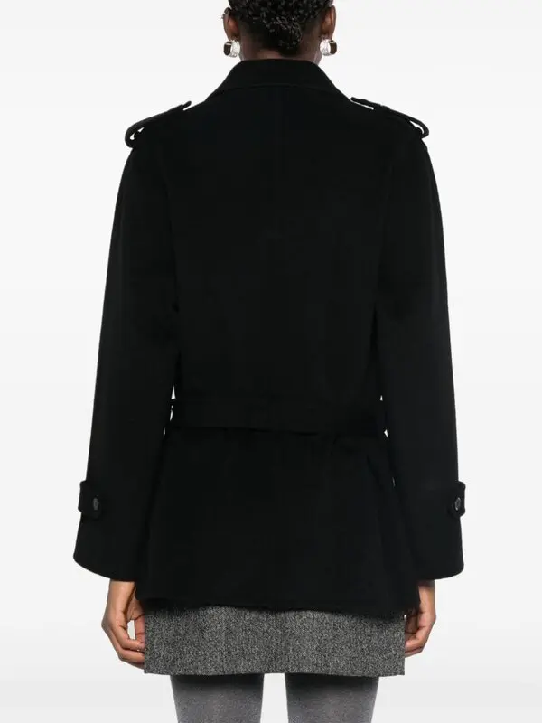 Pinko Double-breasted Wool Coat