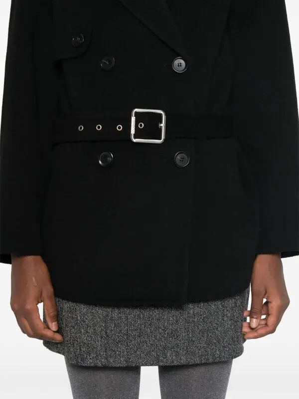 Pinko Double-breasted Wool Coat