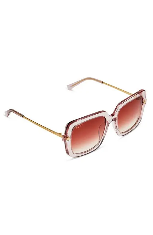 DIFF Sandra 54mm Square Sunglasses - Dusk Gradient