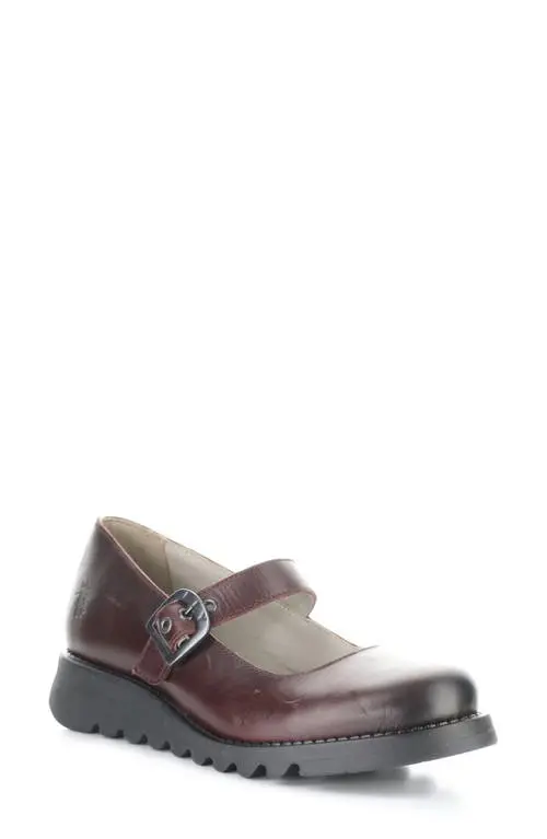 Fly London Samp Mary Jane Loafer - Wine