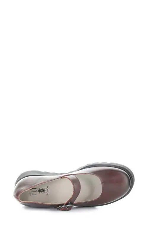 Fly London Samp Mary Jane Loafer - Wine