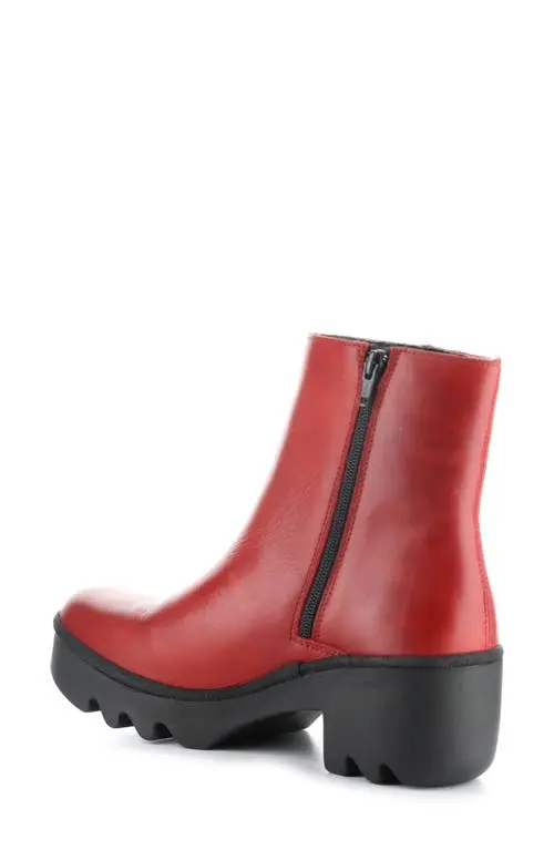 Fly London Toor Platform Bootie - Red Rug