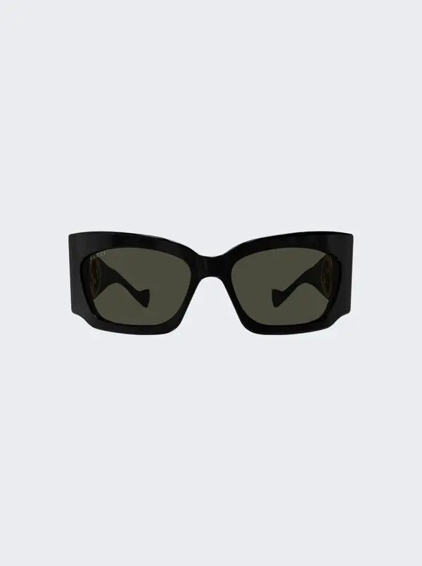 Gucci Geometric Sunglasses - Shiny Black