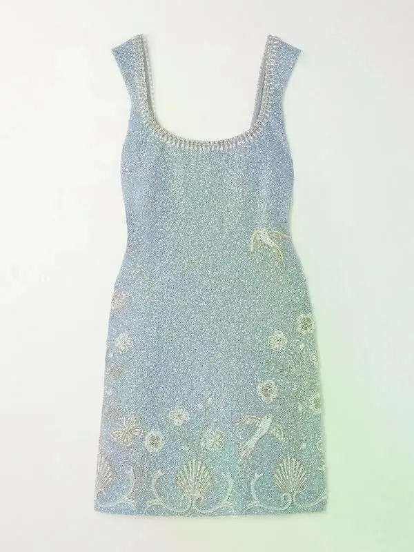 princess polly baby blue dress Blue Embellished Bodycon Mini Dress