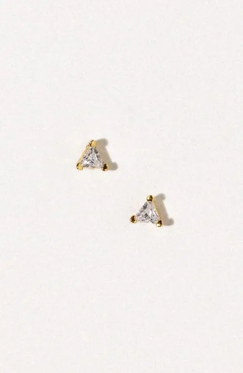 CHILD OF WILD Pyramid Cubic Zirconia Stud Earrings