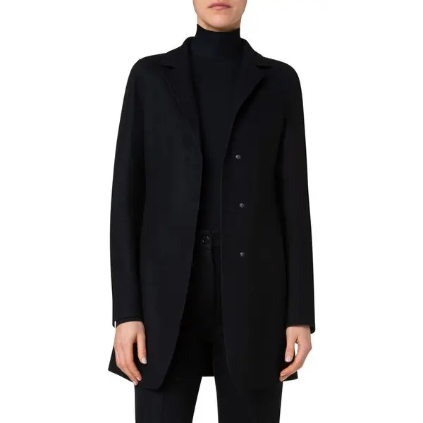 Akris Felted Wool Jacket - Black