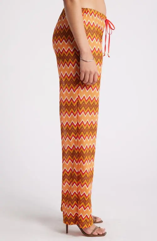 MISTRESS ROCKS Chevron Knit Drawstring Pants