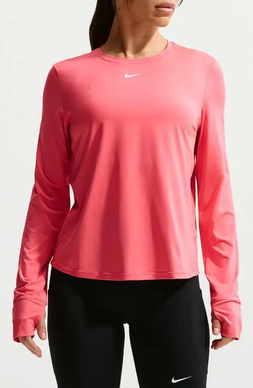 Nike Dri-fit Long-sleeve Training Top - 897 Sea Coral/white