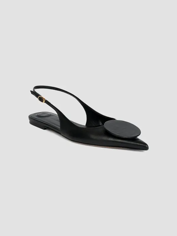 Jacquemus Les Slingbacks Leather Flats