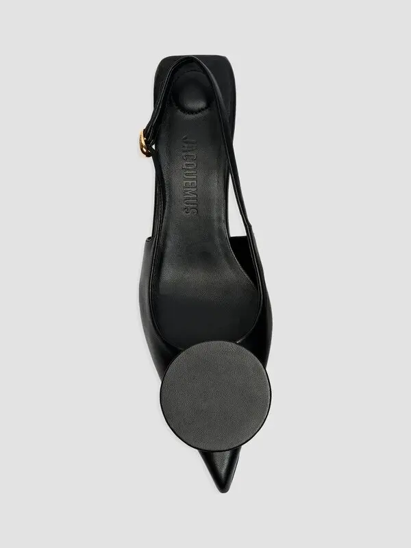Jacquemus Les Slingbacks Leather Flats