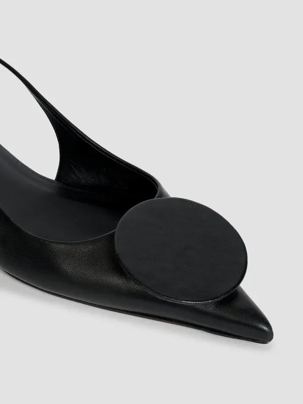 Jacquemus Les Slingbacks Leather Flats