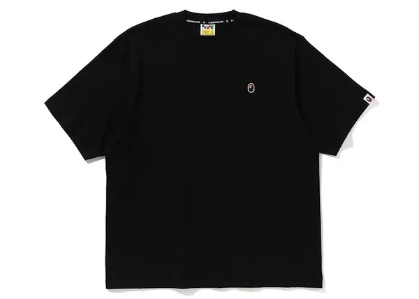 A BATHING APE One Point Relaxed Fit Tee Shirt - Black