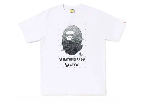 A BATHING APE X Xbox Ape Head Ii Tee Shirt - White