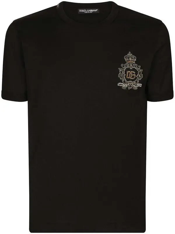 Dolce & Gabbana Logopatch Cotton T-shirt - Black