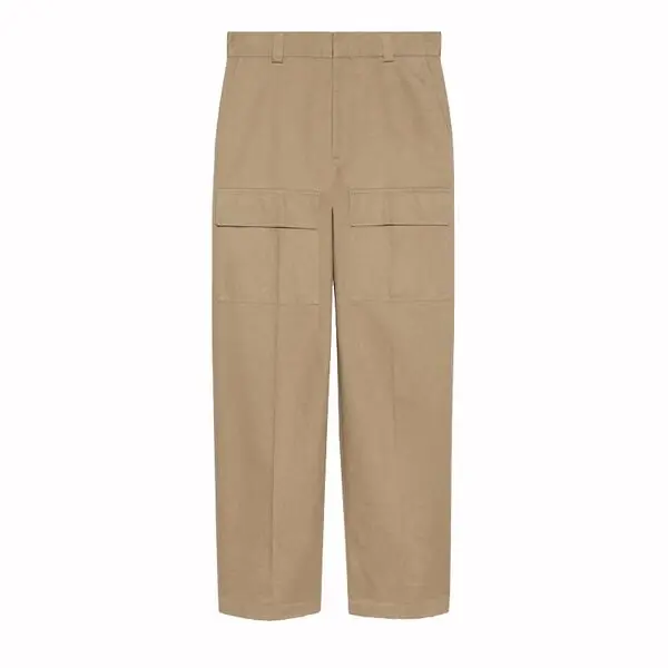 Gucci Cotton Wide Leg Cargo Pants