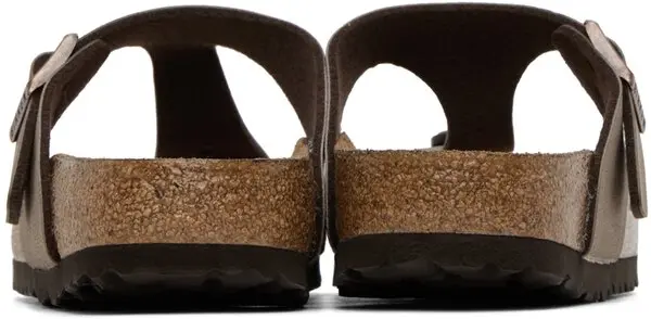 BIRKENSTOCK Brown Narrow Gizeh Sandals