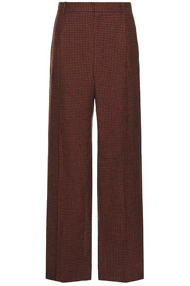 BOTTER Classic Pleated Trousers - Red Check