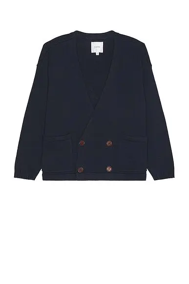 FOUND Double Breasted Knit Cardigan