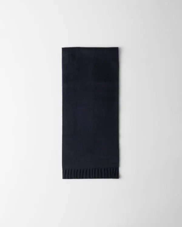 Prada Cashmere Scarf - Navy