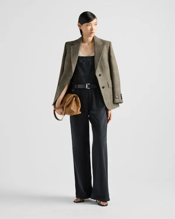 Prada Denim Overalls - Black | Editorialist