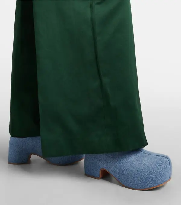 Dries Van Noten Denim Clogs